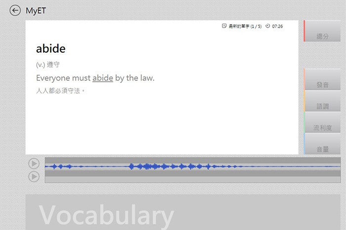 MyET - 學測指考必備單字完全攻略-高級 - 教育部校園數位內容與教學軟體